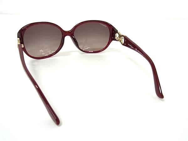 Salvatore Ferragamo フェラガモ サングラス ダブルガンチーニ SF896SRA レッド ブラウングラデーション プラスチック レディース ラインストーン 超美品【本物保証】 美品！フェラガモ サングラス Salvatore Ferragamo フェラガモ