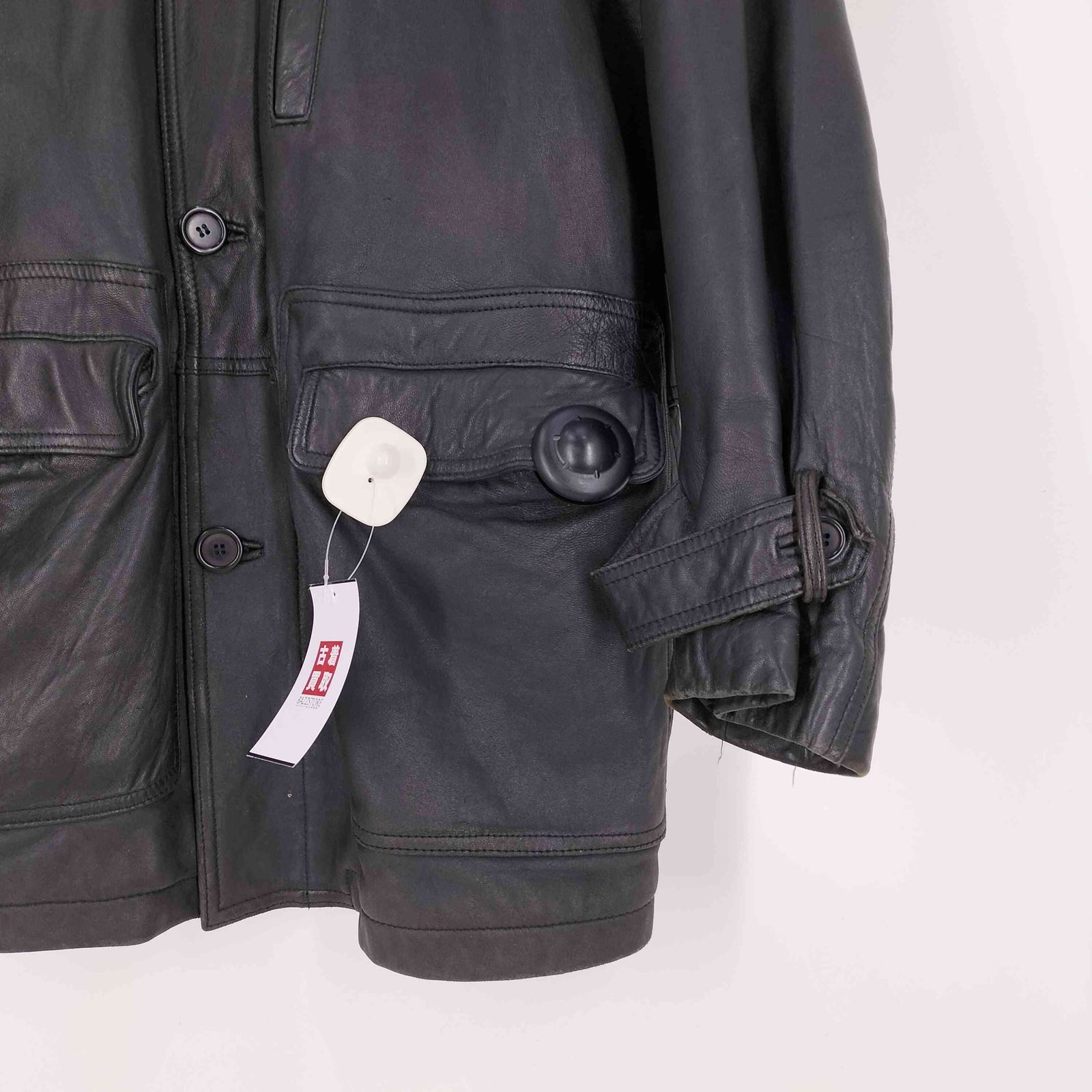 ユーズドフルギ USED古着 裏地キルティング GAINSBOUR リアルレザー