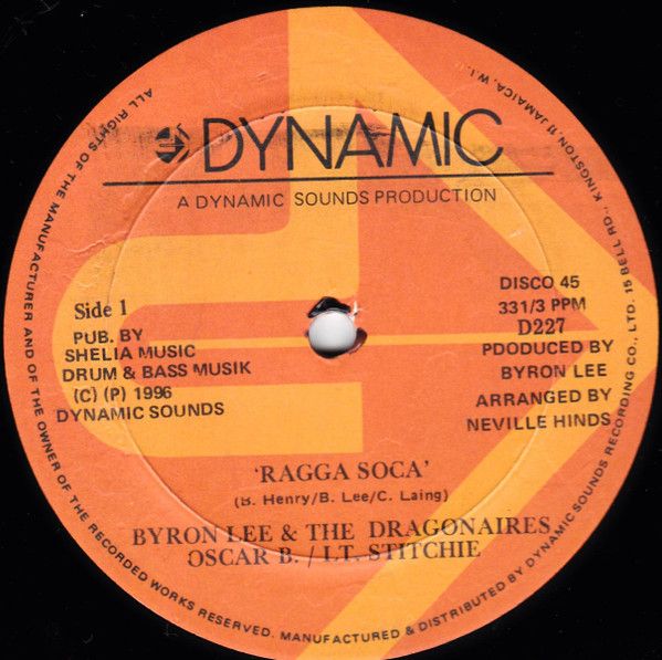 ジャマイカ12” Byron Lee & The Dragonaires / Ragga Soca D227 Dynamic Sounds ...
