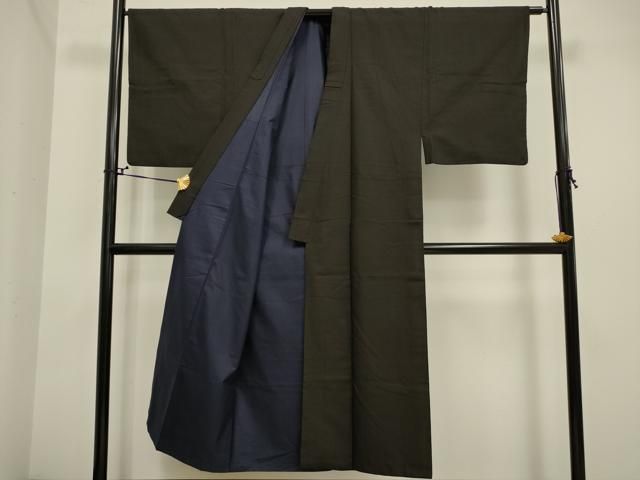 平和屋着物□男性 お召 格子 正絹 逸品 DAAJ5120rt - メルカリ