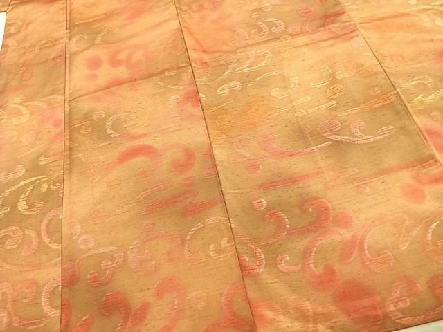 平和屋着物○上質な紬 立波文 正絹 逸品 未使用 AABD0585fy