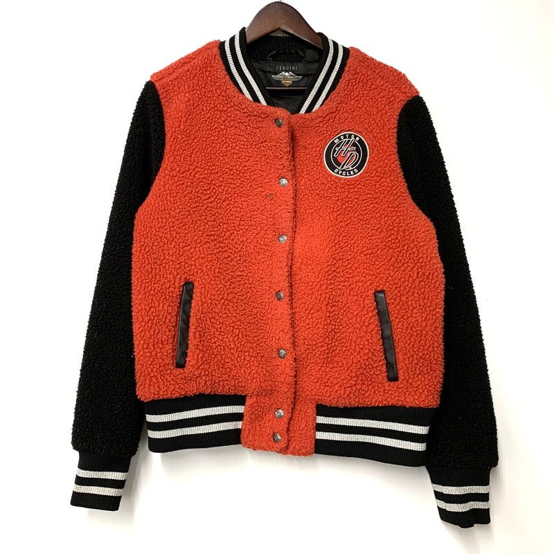 【中古品】HARLEY DAVIDSON ハーレーダビッドソン BOA STADIUM JACKET 96390-19VW ボア スタジアム ...