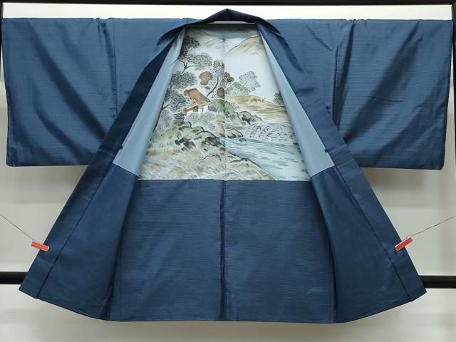 平和屋着物○男性 本場大島紬 アンサンブル 吉祥文 正絹 逸品