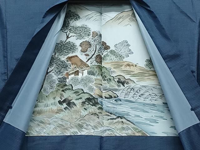 平和屋着物○男性 本場大島紬 アンサンブル 吉祥文 正絹 逸品