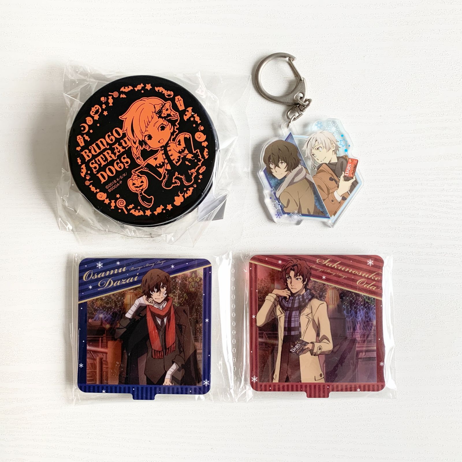 文豪ストレイドッグス×DARS 太宰治 織田作之助 アクリルスタンド 2個セット 中島敦＆太宰治 アクリルキーホルダー DEAD APPLE ...