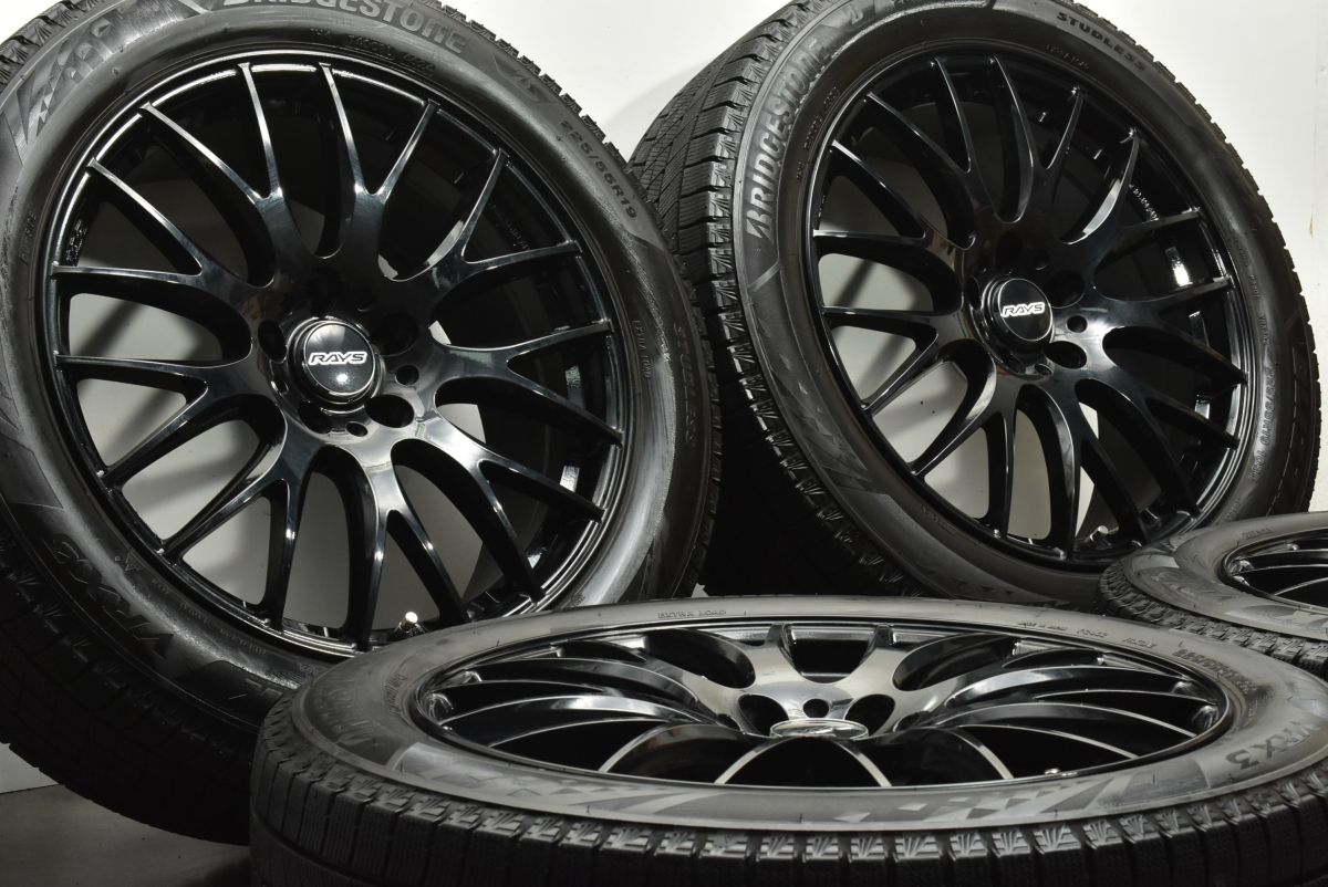 【使用僅か】RAYS HOMURA 2×9PLUS 19in 8J +44 PCD120 ブリザックVRX3 225/55R19 レクサス LM 40 アルファード ヴェルファイア ホムラ ...