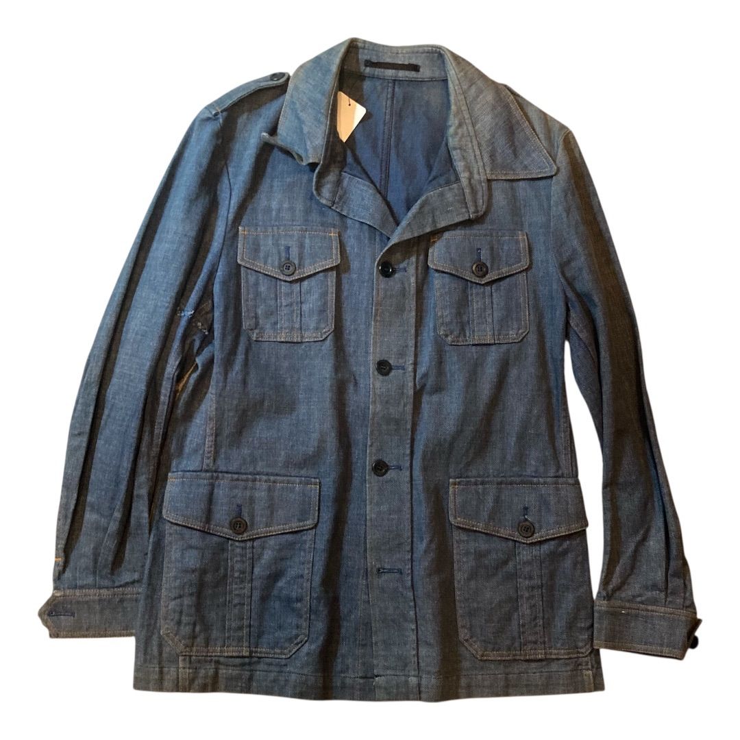 70s denim bush jacket no brand / 70年代製 ノーブランド デニム ブッシュ ジャケット【E24】 - メルカリ