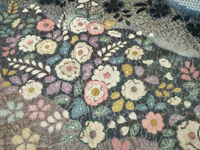 平和屋着物○訪問着 辻が花 舞花文 暈し染め 正絹 逸品 AABD6649ck