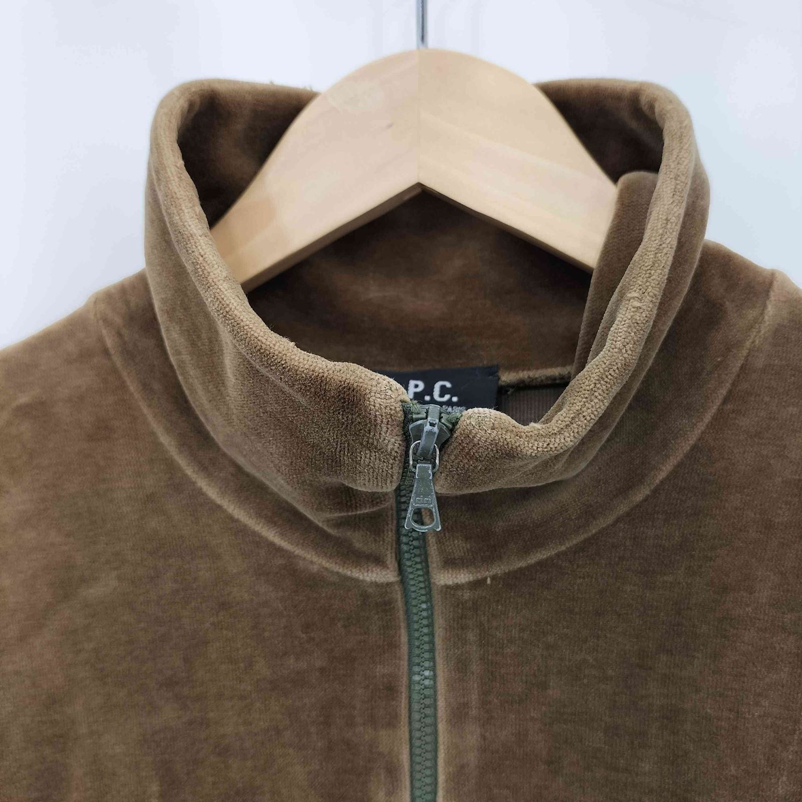 アーペーセー A.P.C. 90s フランス製 ハイネック ベロア トラック