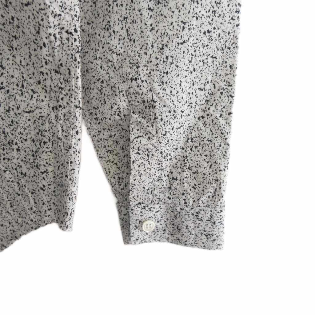 ディオールオム Dior HOMME スプレー柄 シャツ 比翼 レギュラーカラー