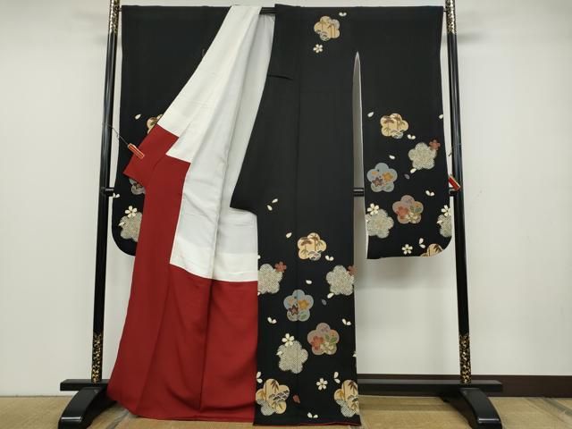 平和屋着物 豪華振袖 型染め 舞花文 正絹 逸品 CAAJ8920ut(振袖)｜売買され