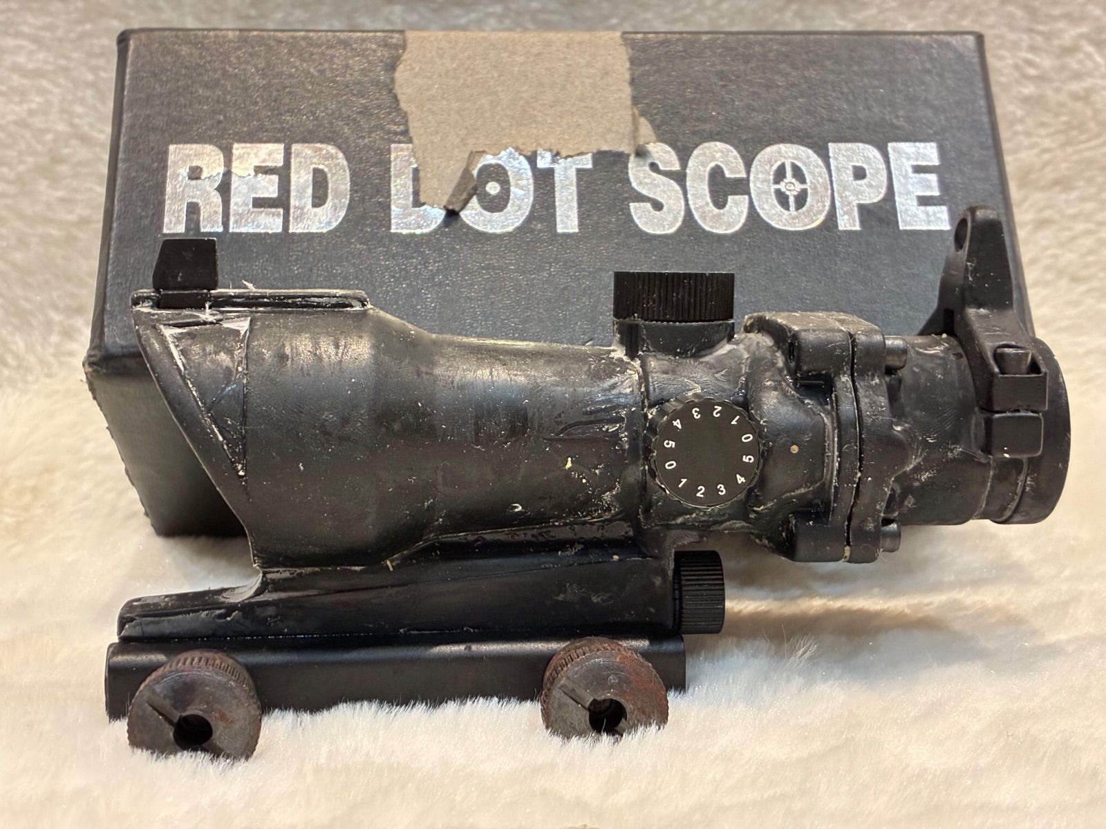 【昭和レトロ】AK風 金属製 玩具 ライフル + レッドドットスコープ おまけ付き 箱・マガジン・ストラップセット！ - メルカリ