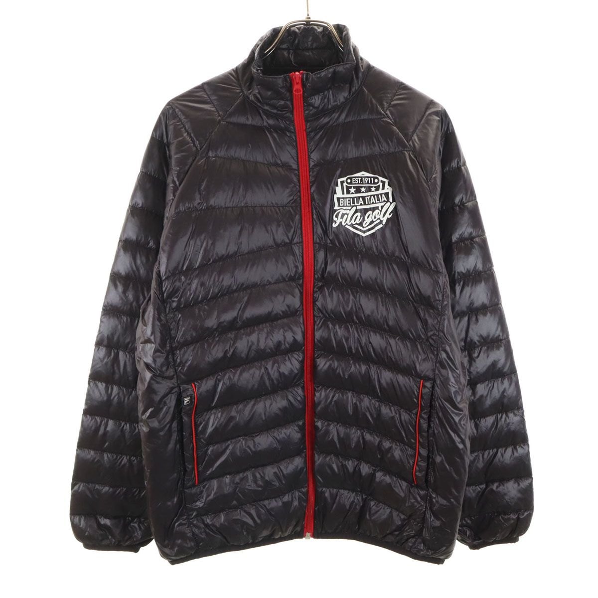 FILA GOLF フィラ ゴルフ ダウンジャケット L ブラック メンズ 古着 - メルカリ
