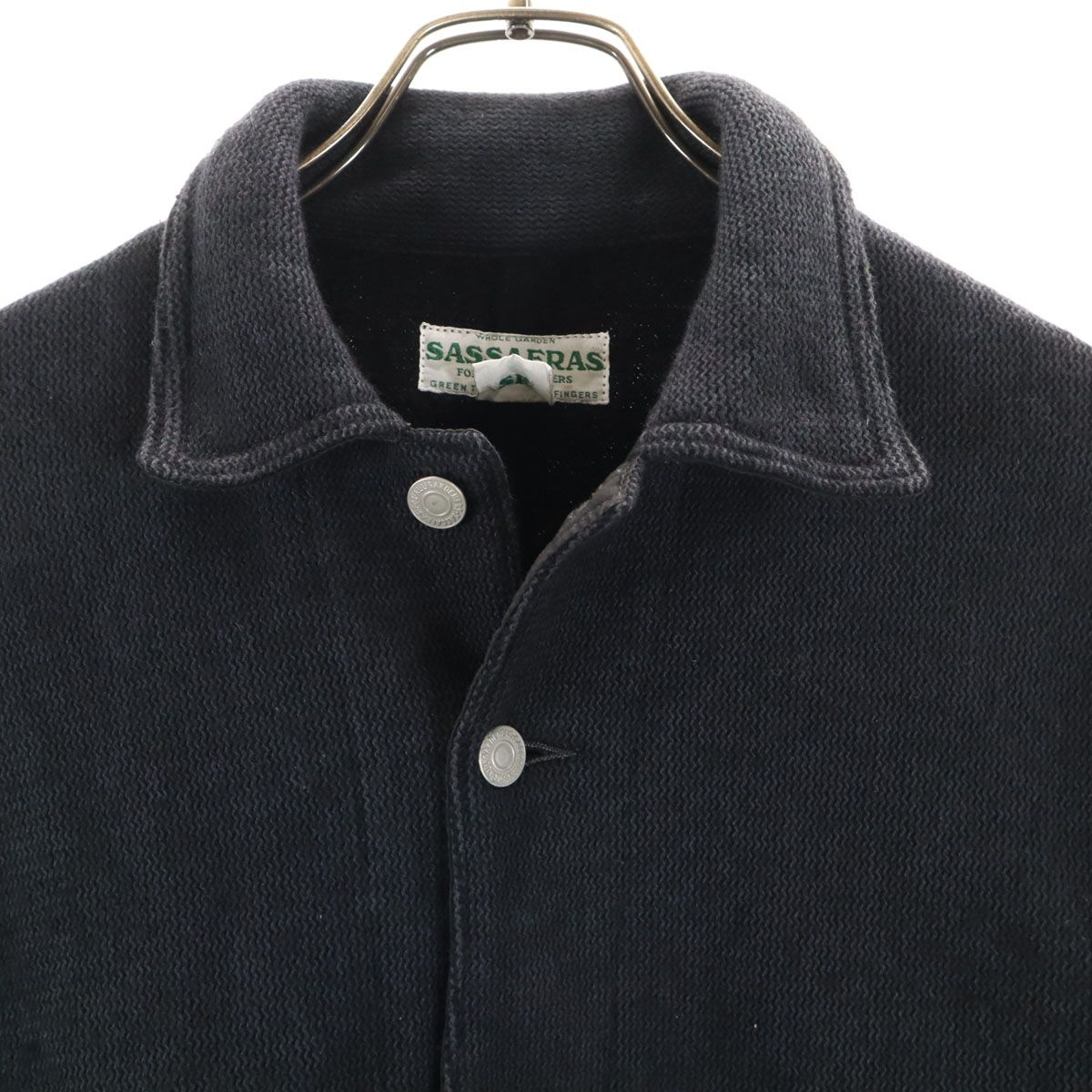 SASAFRAS ササフラス 日本製 カバーオール M ブラック系 ジャケット