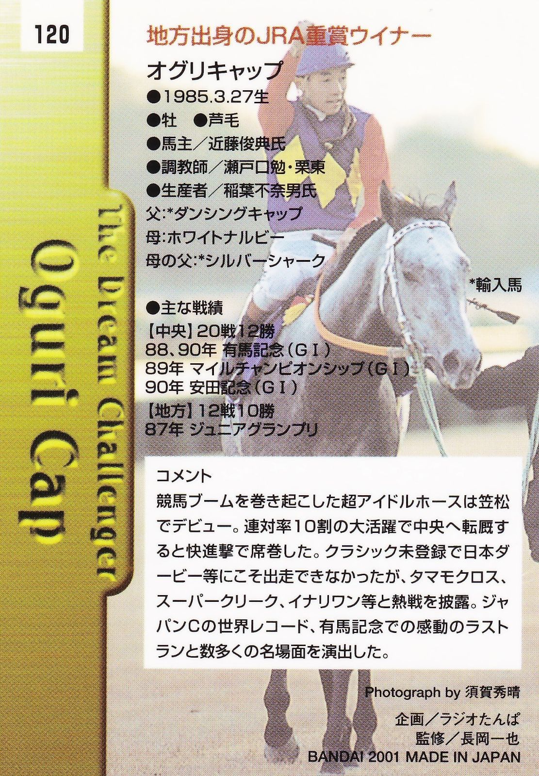 オグリキャップ「サラブレッドカード 01年上半期」No.120 - メルカリ