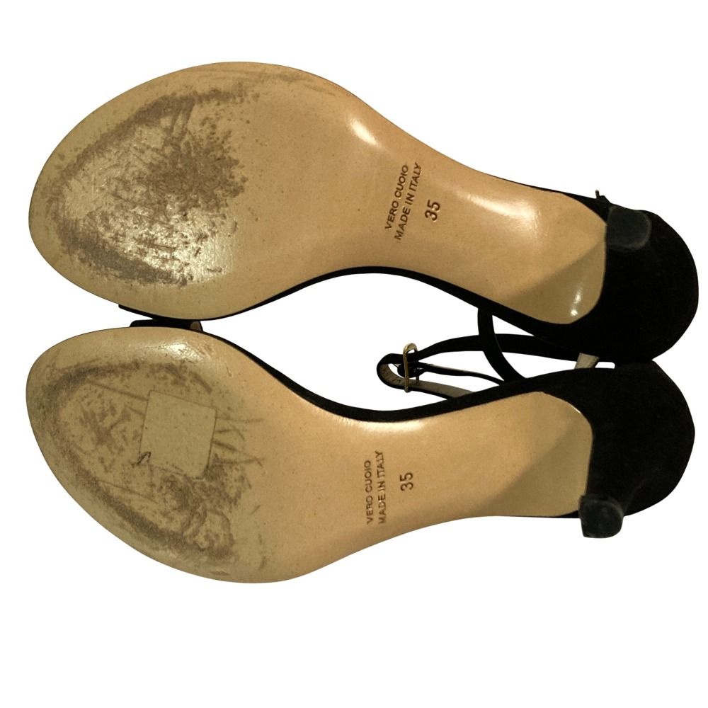 良品 NEBULONI E. ネブローニ スエード アンクルストラップ サンダル