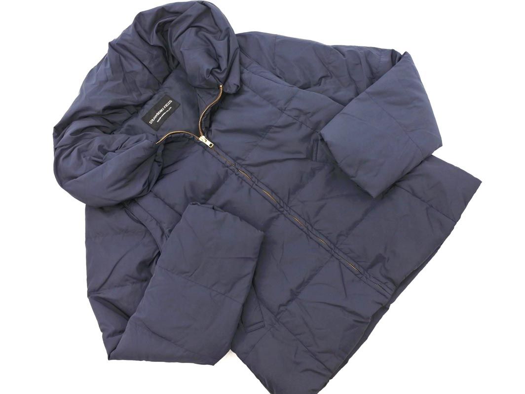 STRAWBERRY-FIELDS ストロベリーフィールズ ダウン ジャケット 紺 レディース - メルカリ