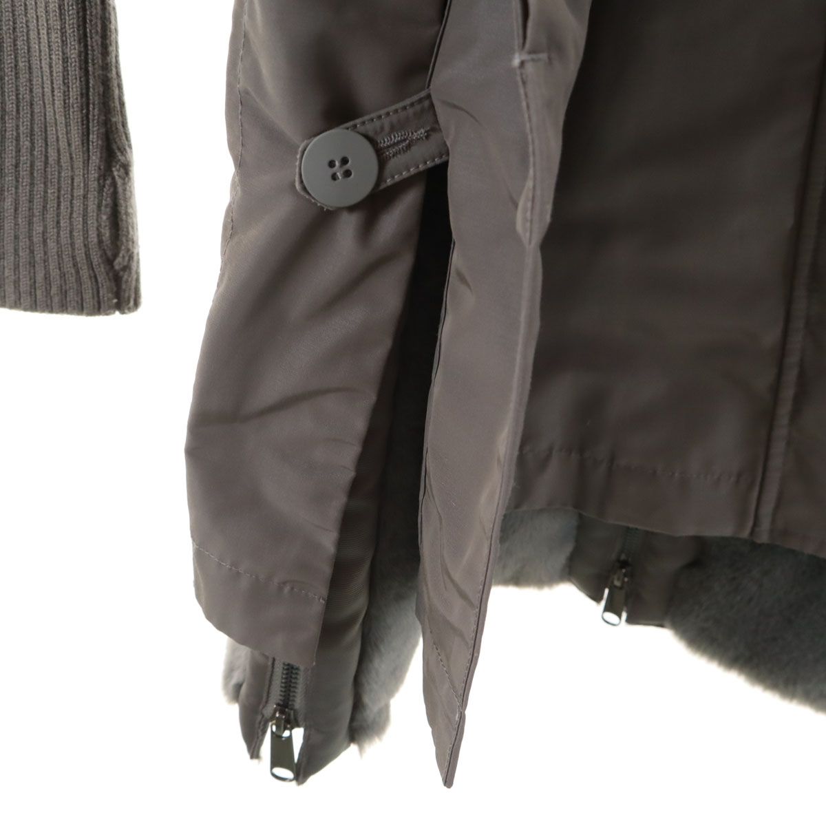 MAX MARA マックスマーラ コート 38 グレー 中綿ライナー付き マックス