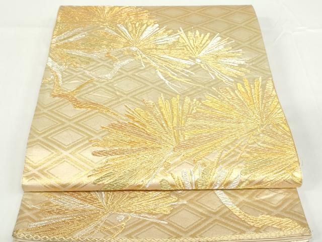 平和屋着物◎六通柄袋帯 老松 金銀糸 正絹 逸品 DAAZ5526ea - メルカリ