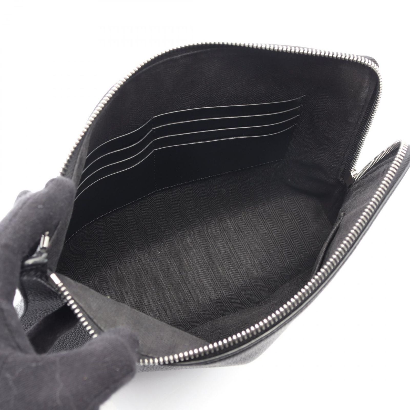 ロエベ LOEWE セカンドバッグ クラッチバッグ アナグラム ブラック