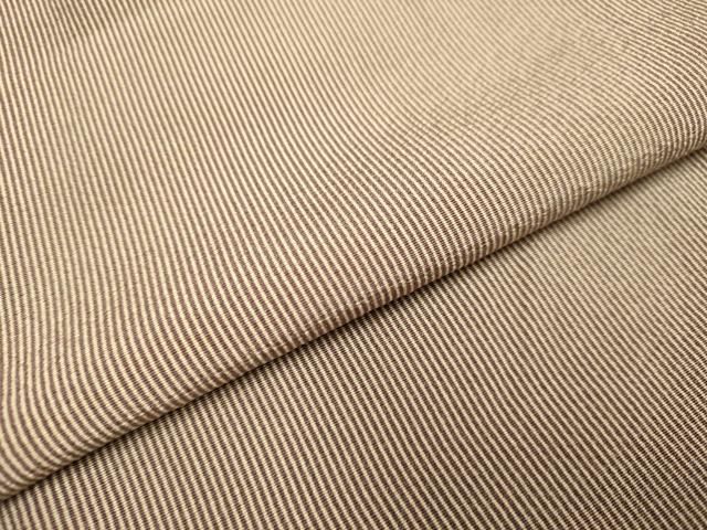 平和屋着物○江戸小紋 万筋 暗い煎茶色×柴染色 正絹 逸品 DAAZ5253du