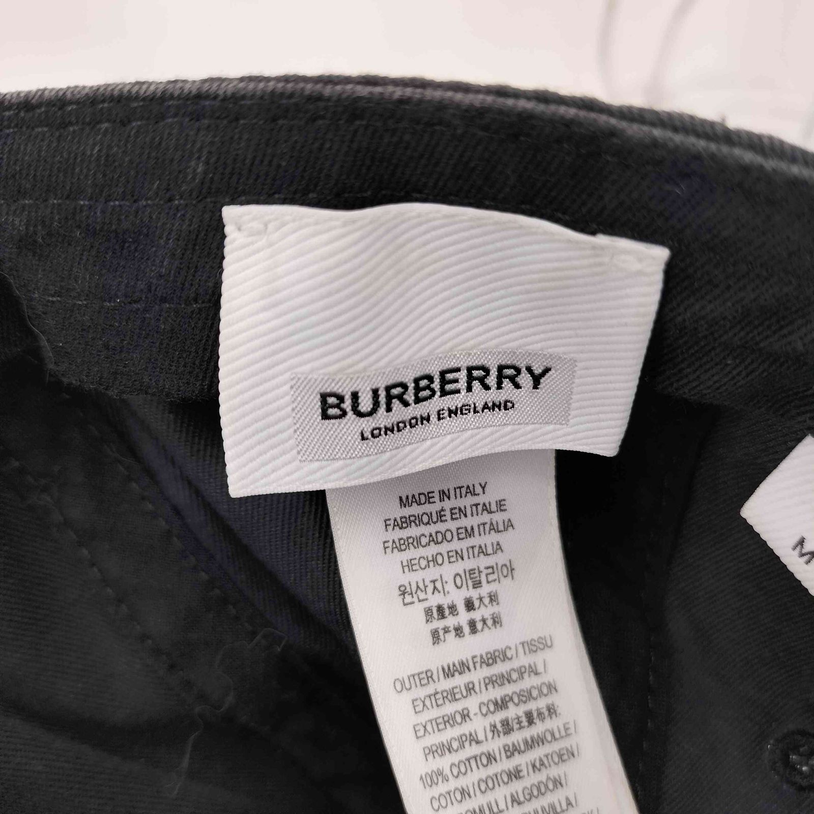 バーバリーロンドン BURBERRY LONDON ロゴ刺繍 バンドデザイン 6パネル