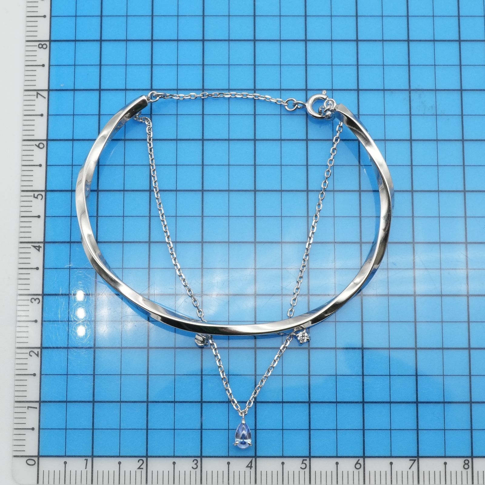 美品 オデュース4℃ 2連 ツイスト ストーン ブレスレット/25-2291M - メルカリ