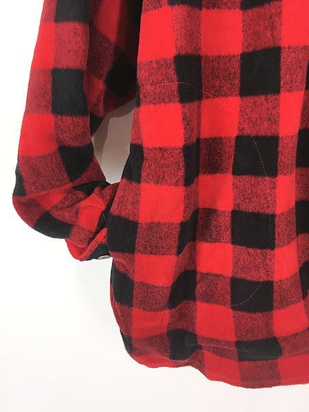 Deadstock」 古着 90s Marlboro バッファロー チェック ハーフジップ