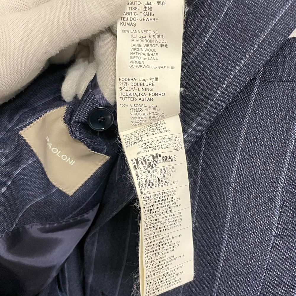 美品 クリーニング済み PAOLONI パオローニ ピンストライプ柄