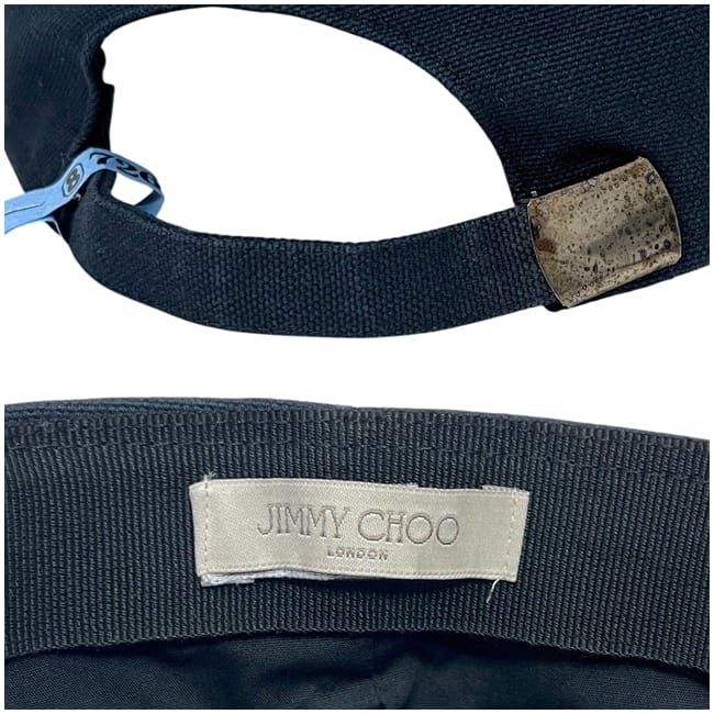 ジミーチュウ キャップ ブラック 美品 クリーニング済み ライン