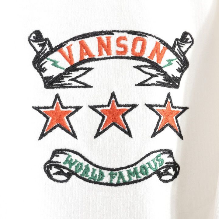 VANSON トリプルスター ロンTEE NVLT-2604 バンソン 刺繍 長袖Tシャツ