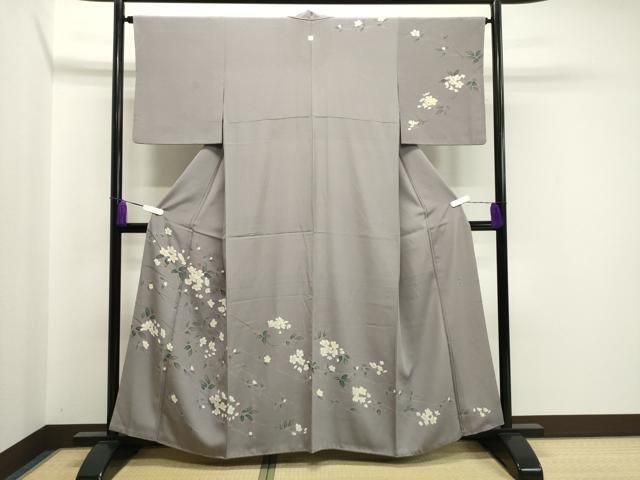 平和屋着物○糸目友禅作家 滝沢晃 訪問着 枝桜文 正絹 逸品 CABA1532gh