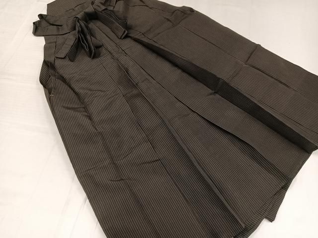 平和屋着物○男性 馬乗り袴 縞 正絹 逸品 AABE1229ph - メルカリ