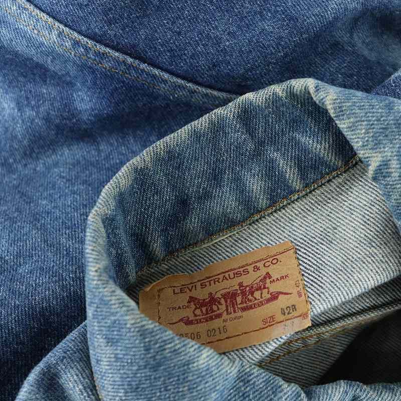 リーバイス Levi's 70506-0216 デニムジャケット ジージャン Gジャン スモールe 42 青 ブルー GY11 /MQ - メルカリ