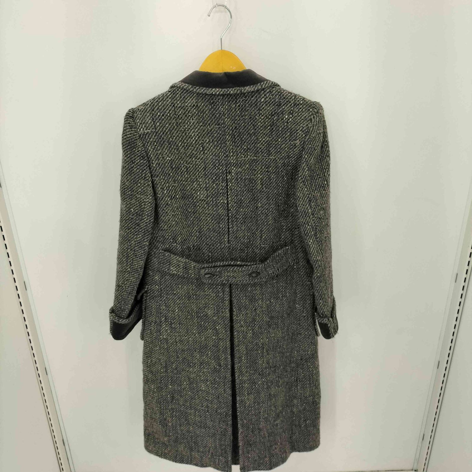 ユーズドフルギ USED古着 ツイード ダブル ブレスト チェスターコート