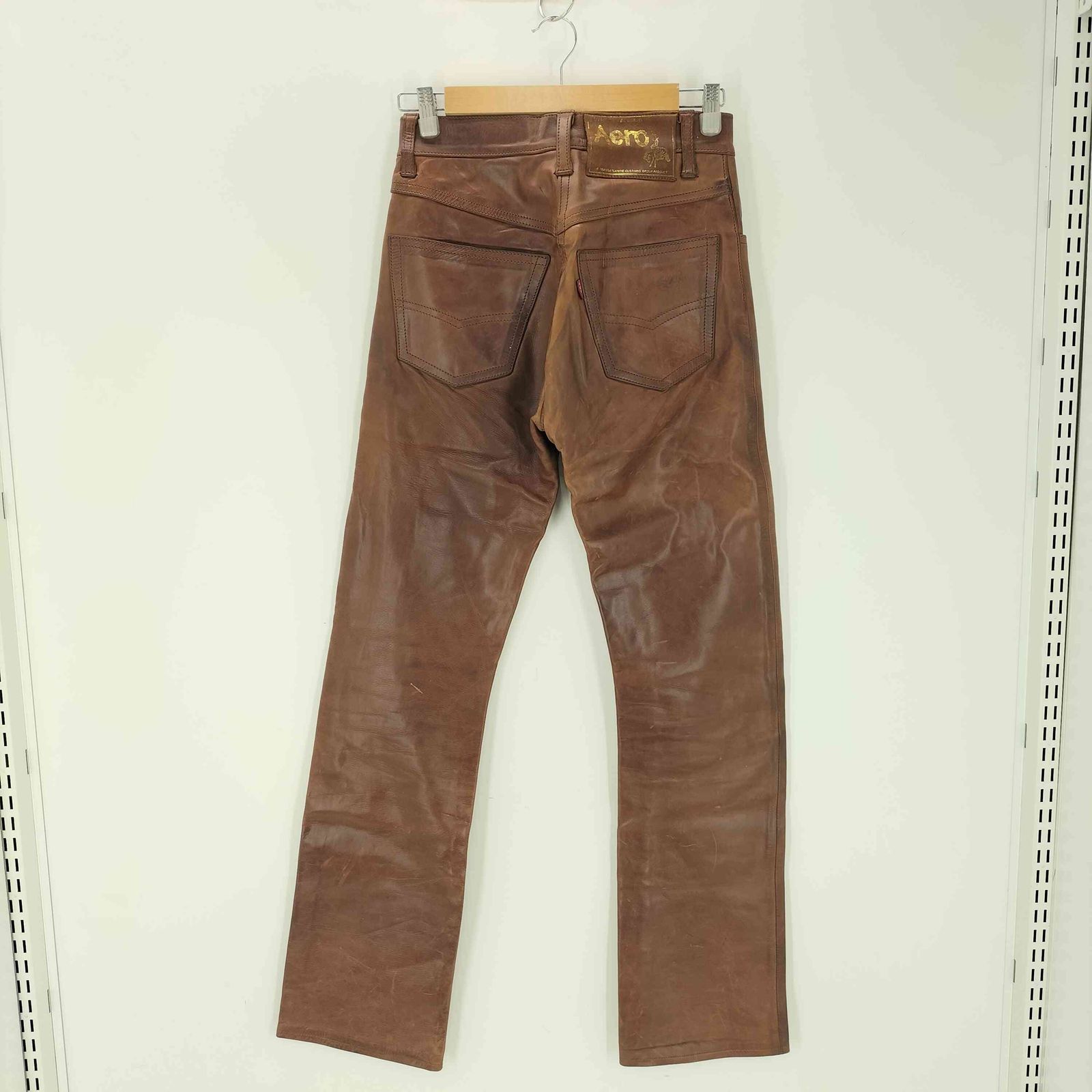 エアロレザー AERO LEATHER カウレザーパンツ メンズ US：28-29 - メルカリ