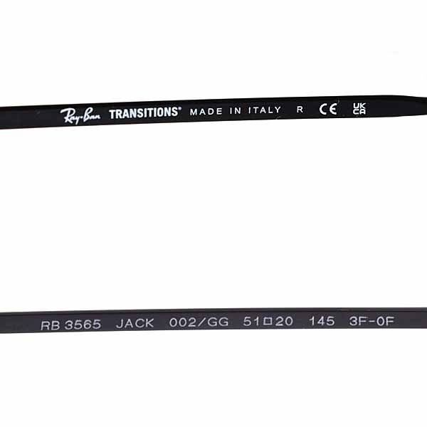 Ray-Ban レイバン JACK サングラス RB3565 002/GG 51□20 145 ブラック