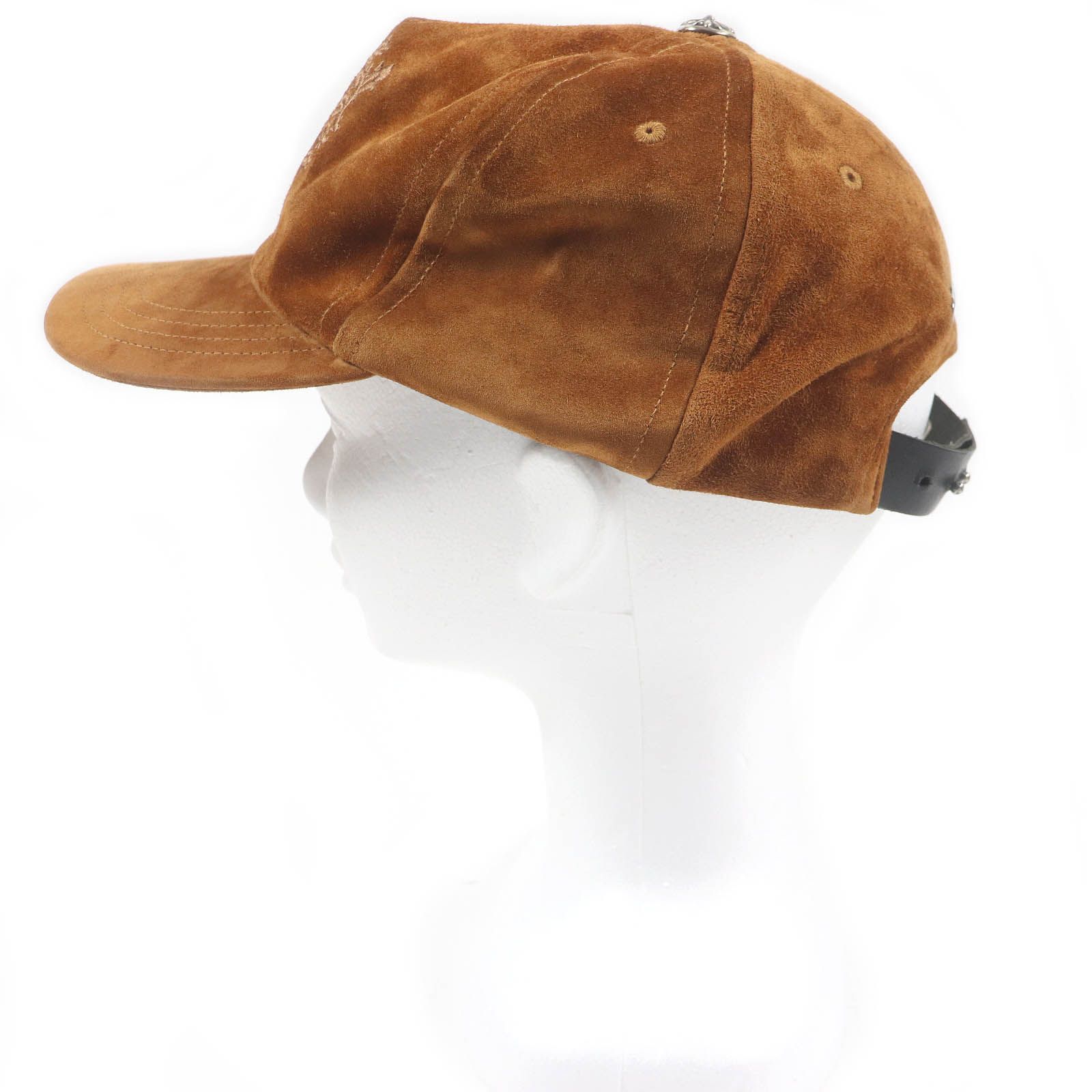 美品□CHROME HEARTS クロムハーツ 牛革 スウェードレザー ダガー刺繍