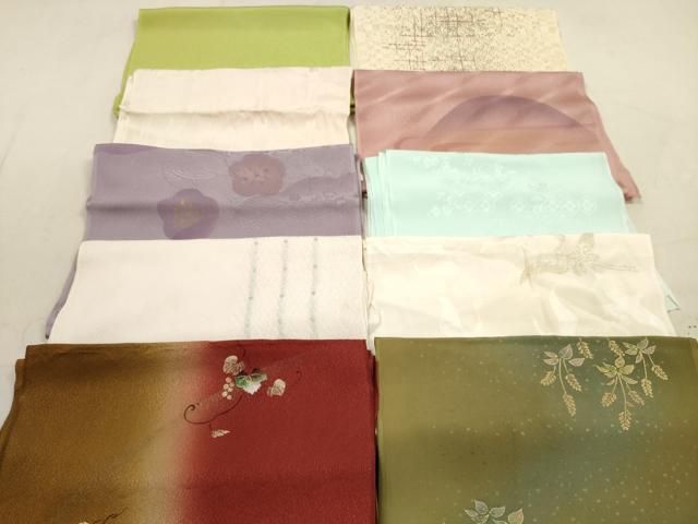 平和屋着物☆和装小物 帯揚げ10枚セット 丹後ちりめん 正絹 逸品