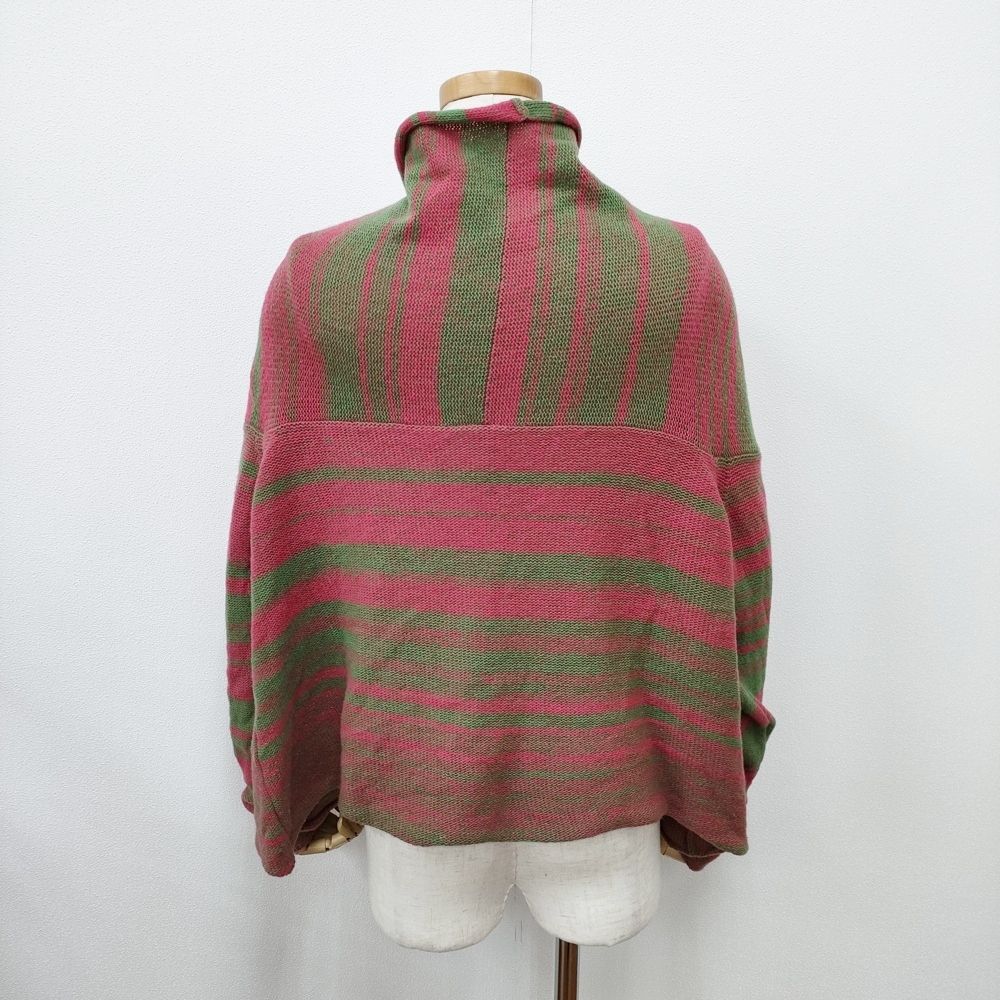 DANIELA GREGIS ウール カーディガン ピンク グリーン レディース