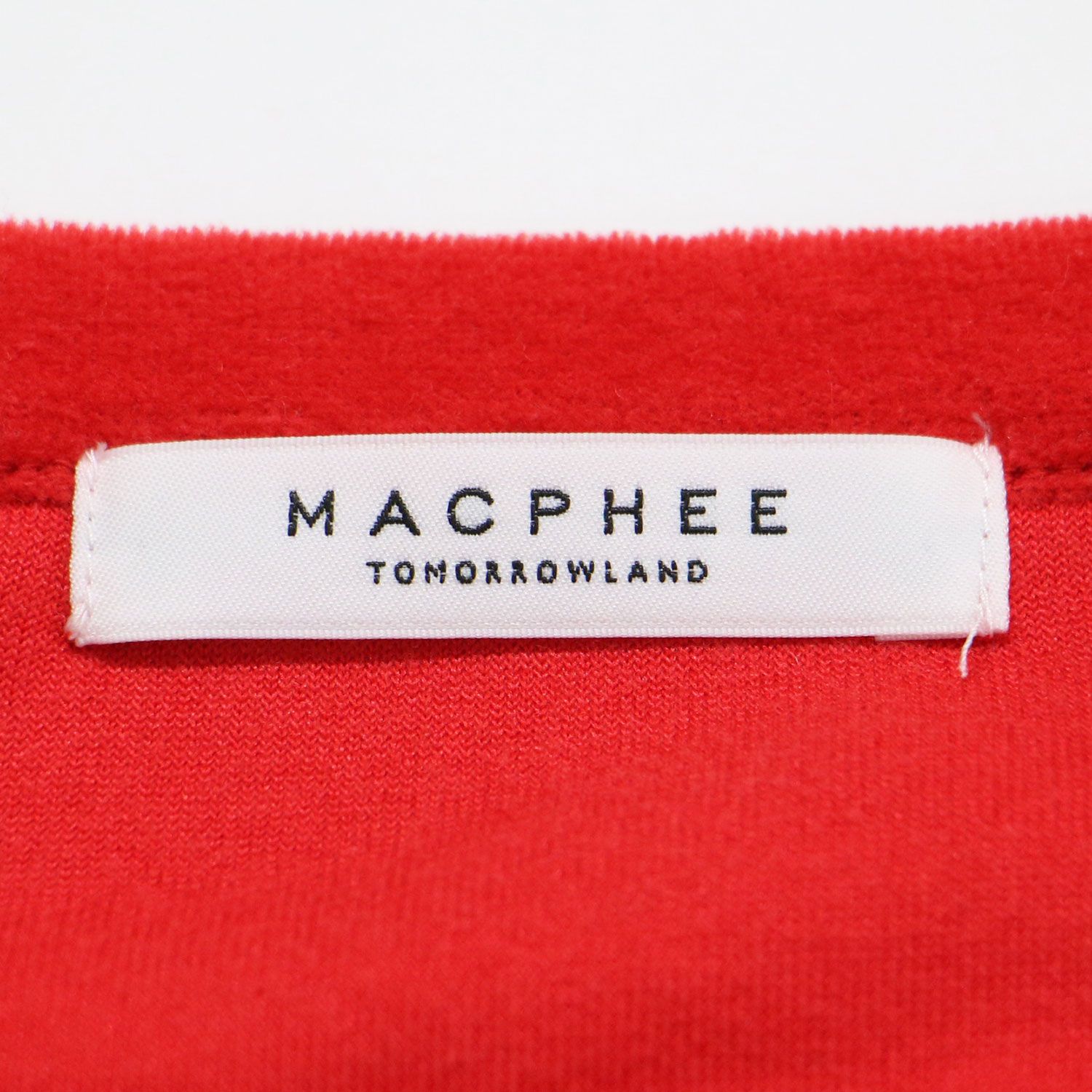 MACPHEE マカフィー カーディガン レッド サイズ:S(9号) | 22秋冬