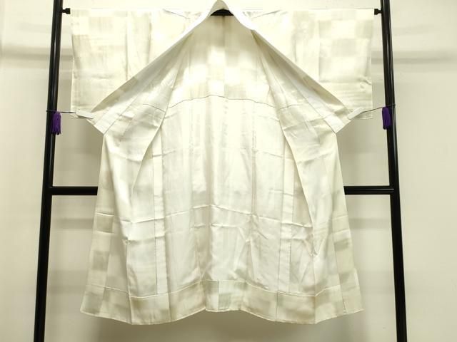 平和屋着物○長襦袢 無双仕立て 市松地紋 暈し染め 正絹 逸品 CABA1504gh