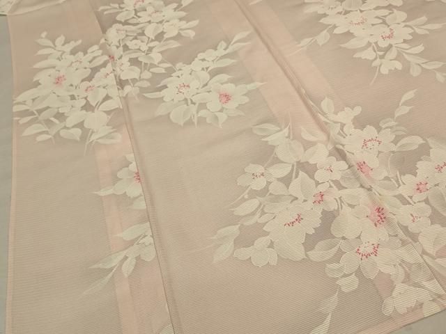 平和屋着物＊夏物 小紋 絽 草花文 正絹 逸品 AABE0646jd - メルカリ