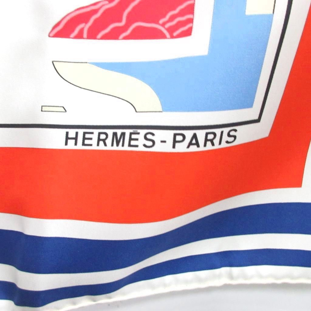 エルメス HERMES 2000年 カレ 90 PUZZLE パズル スカーフ シルク 大判