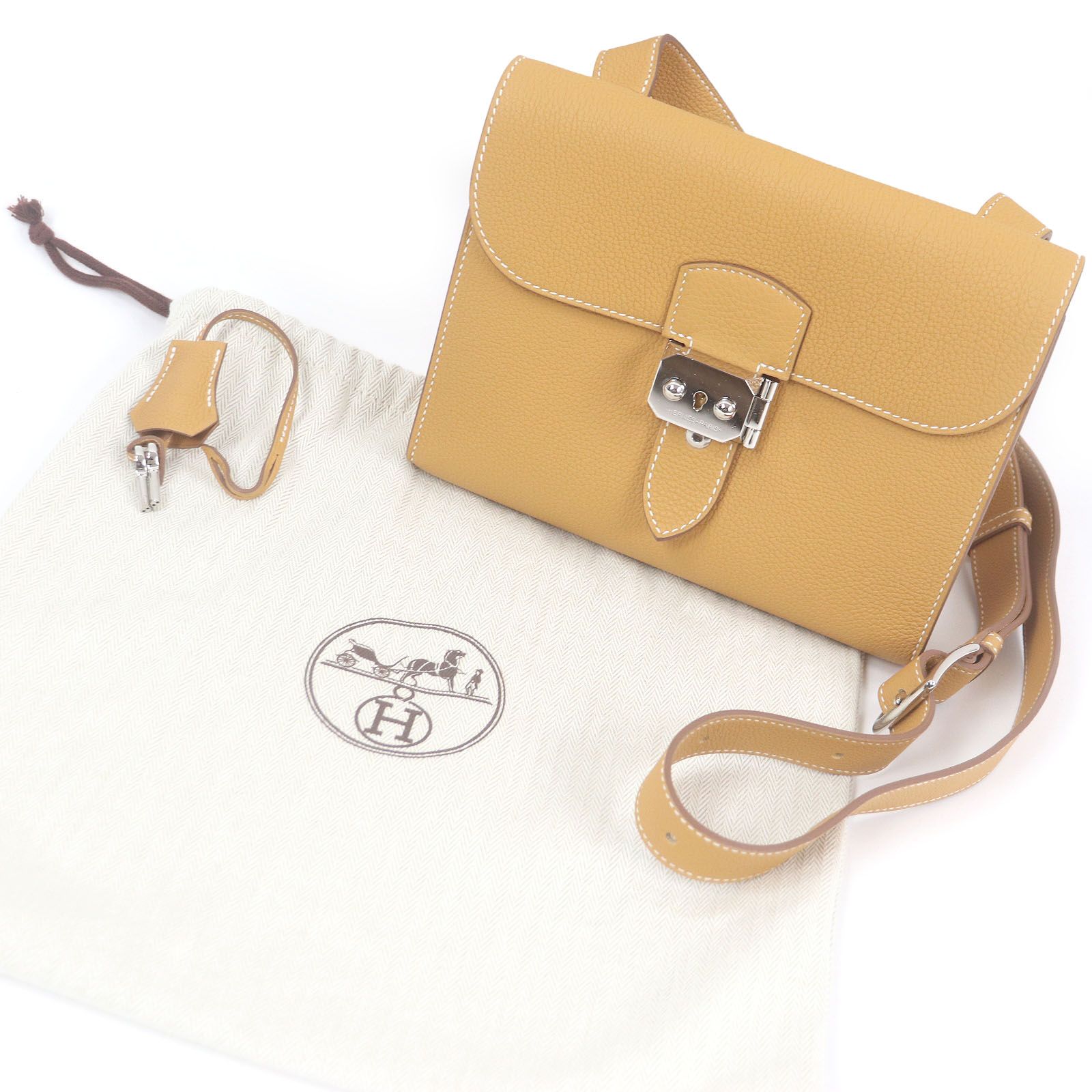 極美品□HERMES エルメス サックアデペッシュ 21 トゴ レザー