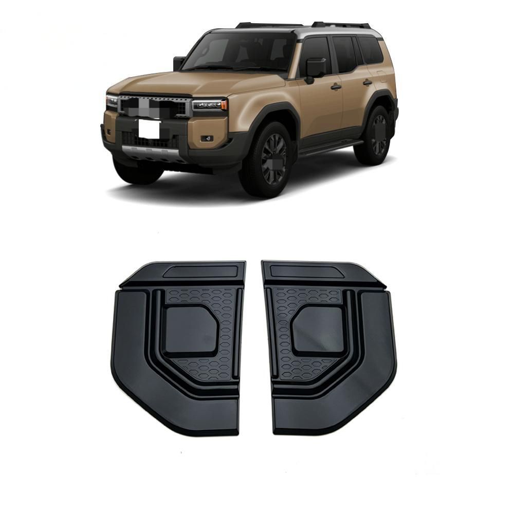 【送料無料】24年 トヨタ プラド/ランドクルーザーLC250 専用 フェンダー装飾フレーム｜高級感アップ！ピアノブラック・カーボンデザイン ...