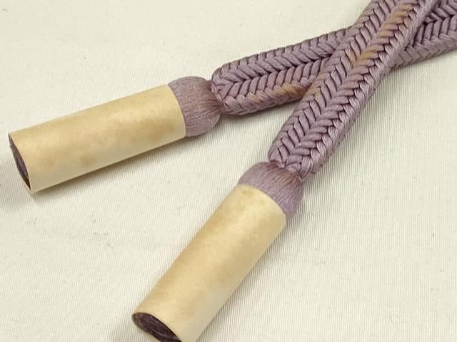 平和屋着物○極上 有職組紐道明 帯締め 冠組 鳩羽色 宮内庁御用 国立博物館