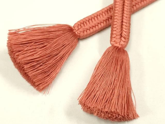 平和屋着物○極上 有職組紐道明 帯締め 冠組 赤丹色 宮内庁御用