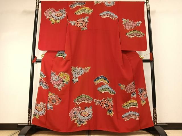 平和屋着物○小振袖 紅型 正絹 逸品 AABE1796fy - メルカリ