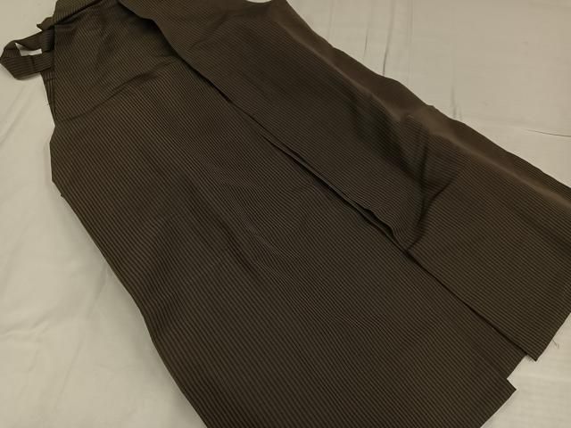 平和屋着物○男性 馬乗り袴 縞 正絹 逸品 AABE2590ph - メルカリ